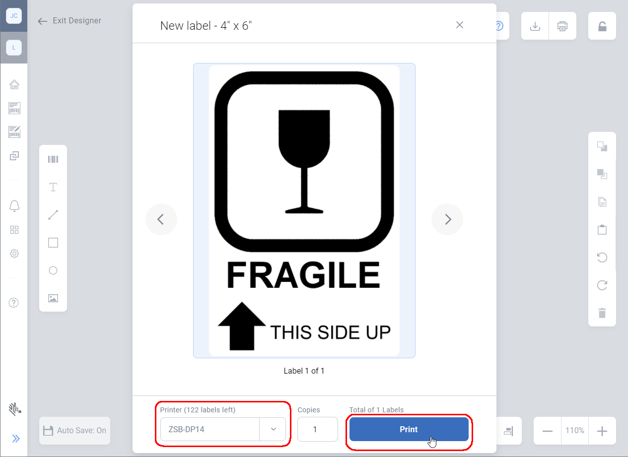 How to Print from your Workspace in the ZSB Portal