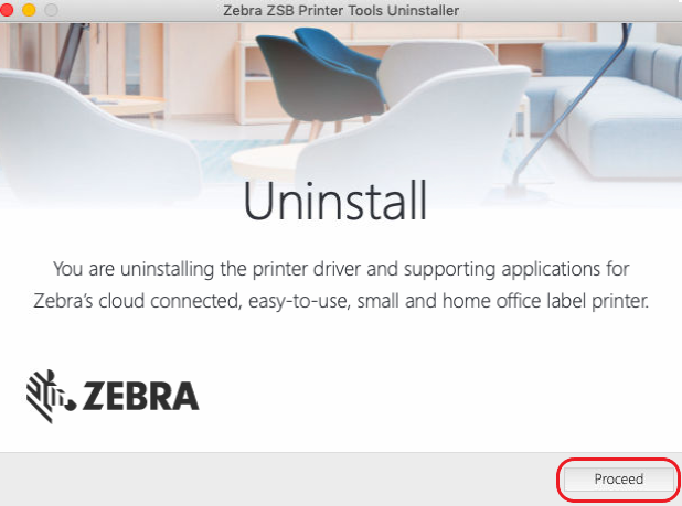 Uninstall ZSB Printer Tools from Mac