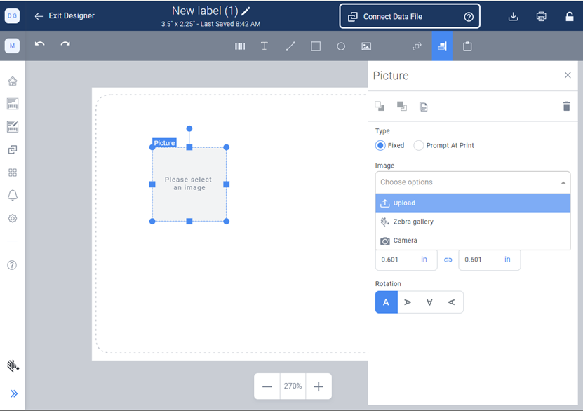 Adding an Image to a Label Design