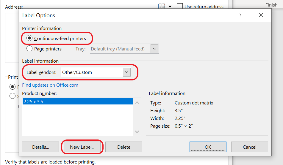 Printing from Microsoft Word (Office 365)