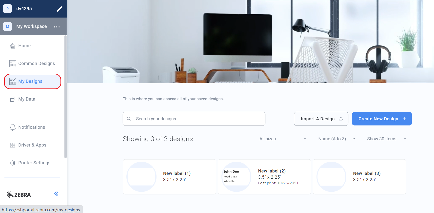 Desktop Workspace Overview