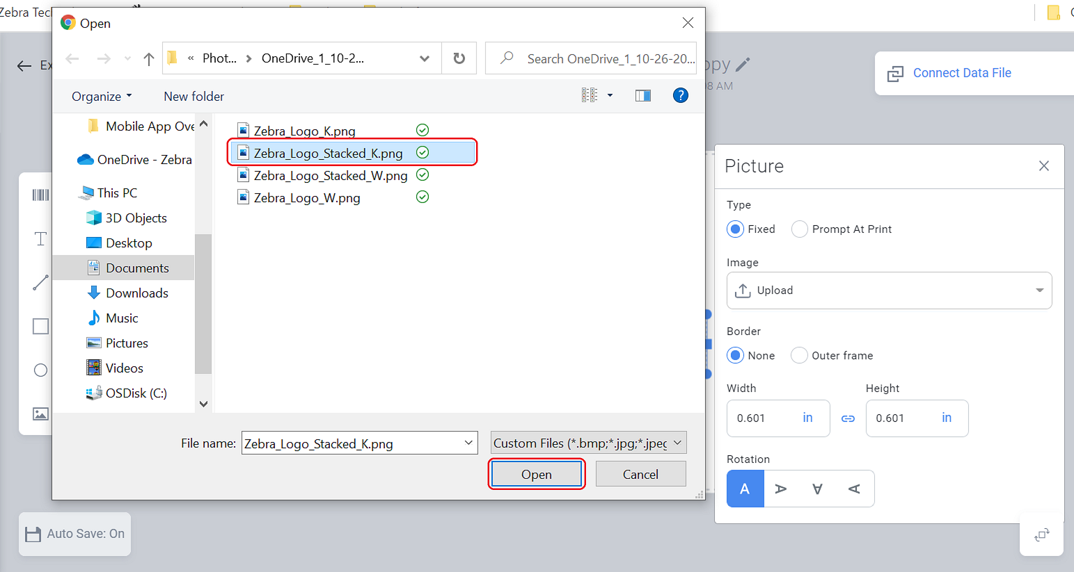 How to Add Image to Your Label Design in the ZSB Workspace