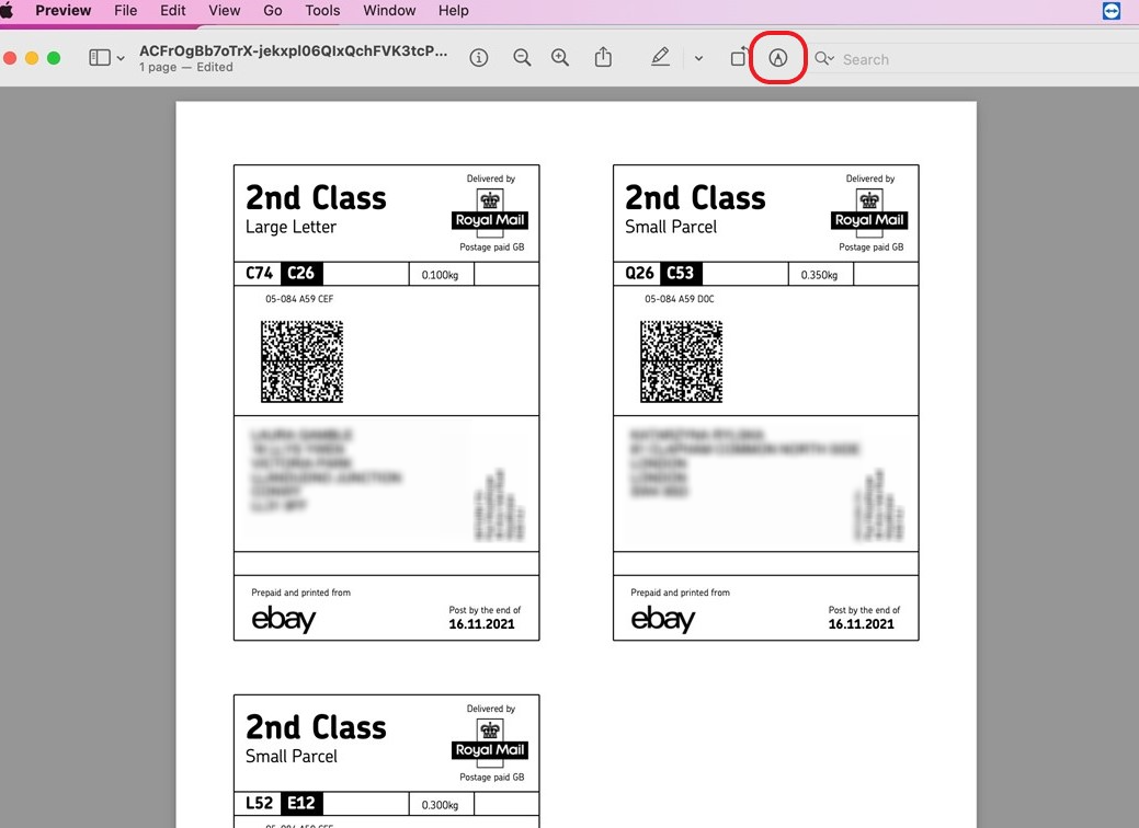 Printing PDFs with Several Labels on a Sheet from Mac