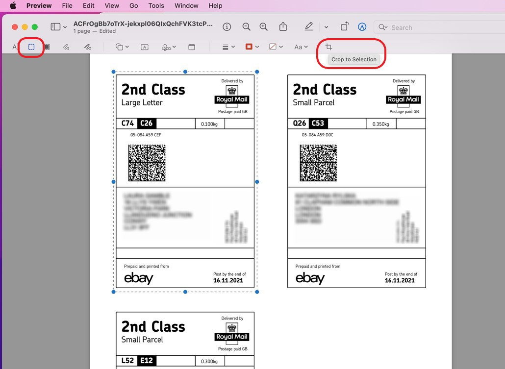 Printing PDFs with Several Labels on a Sheet from Mac