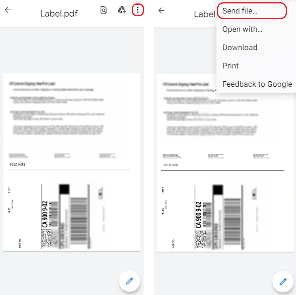 Print an Amazon Shipping Label from a Mobile Device