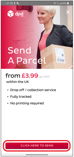 Print a DPD Shipping Label from a Mobile Device