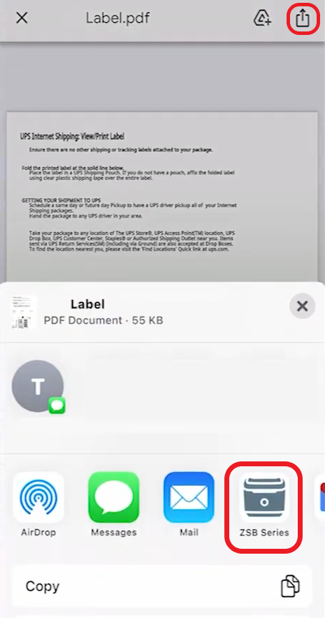 Print a DPD Shipping Label from a Mobile Device