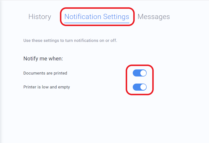 Printer Notifications Overview