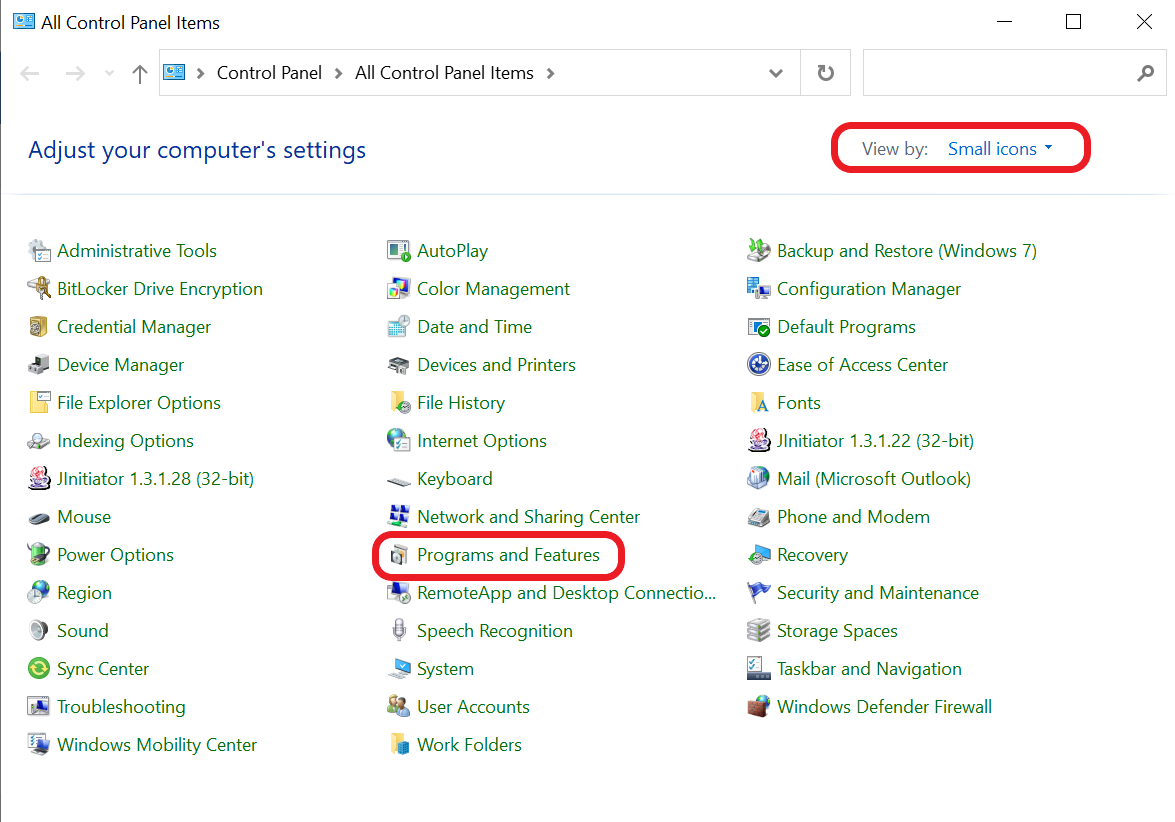 Uninstalling ZSB Printer Tools from PC