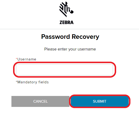 ZSB Password Reset