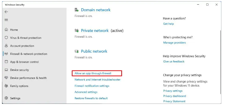 Adding Driver Through Firewall for Windows