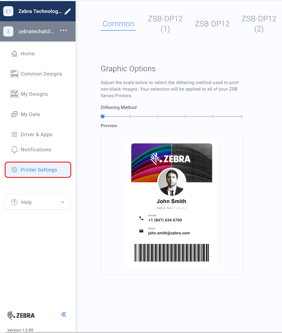 Adjusting the Printing Preferences