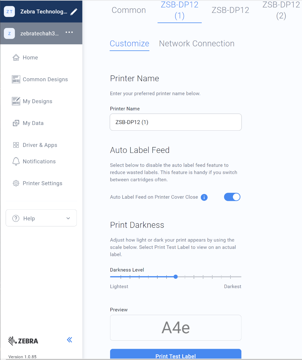 Adjusting the Printing Preferences
