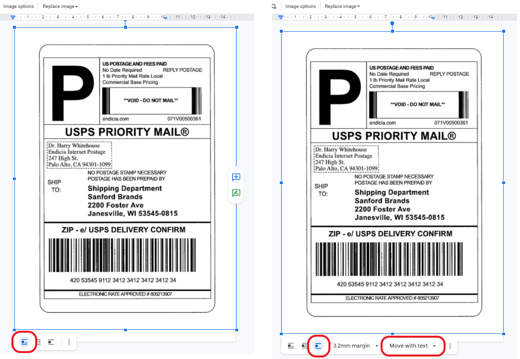 Editing and Printing Labels from Google Docs