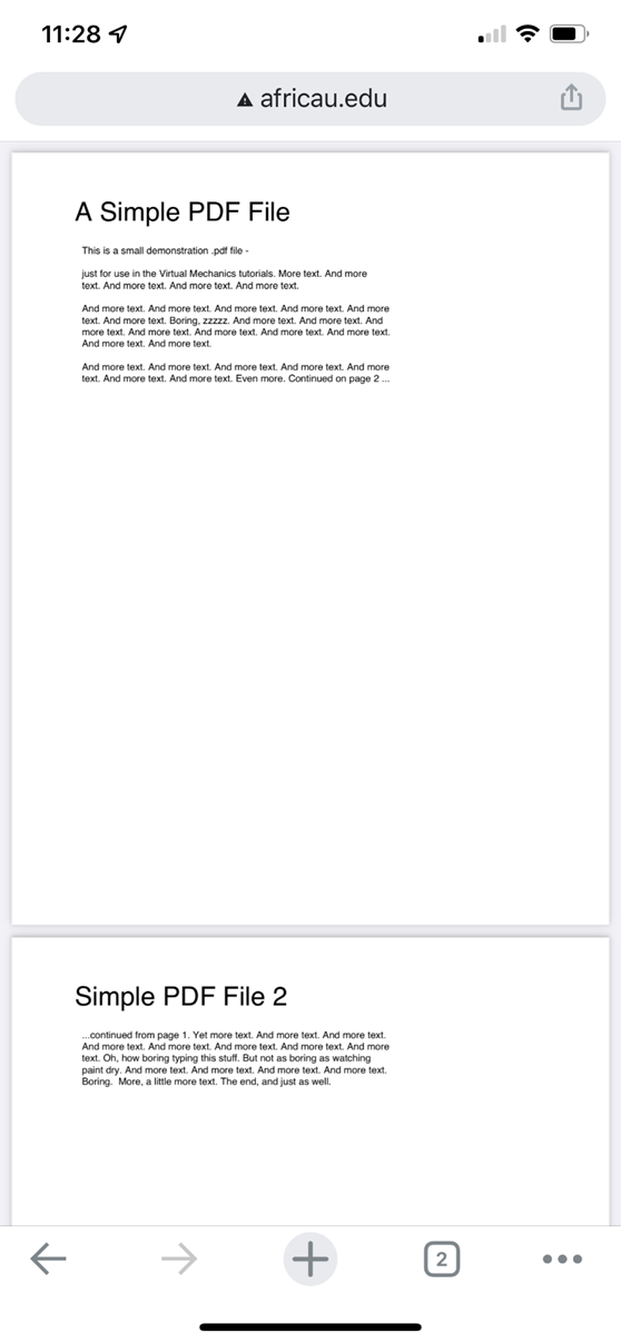 Printing PDFs on iOS Mobile Device Using a Chrome Browser