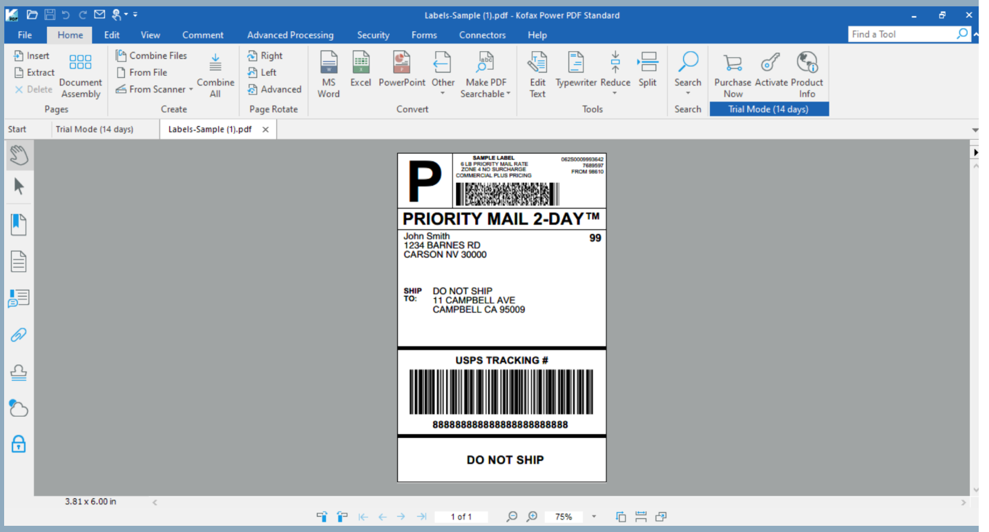 Printing From Kofax Power PDF