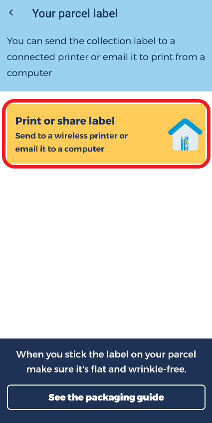 Print an Evri (Formerly Hermes) Shipping Label from a Mobile Device