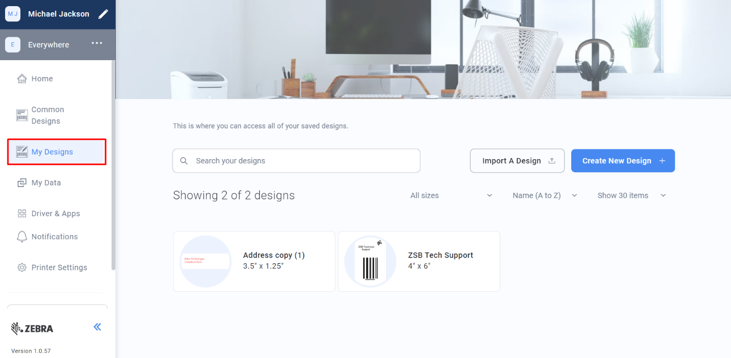How to Export and Import Designed Labels from and to ZSB Workspace