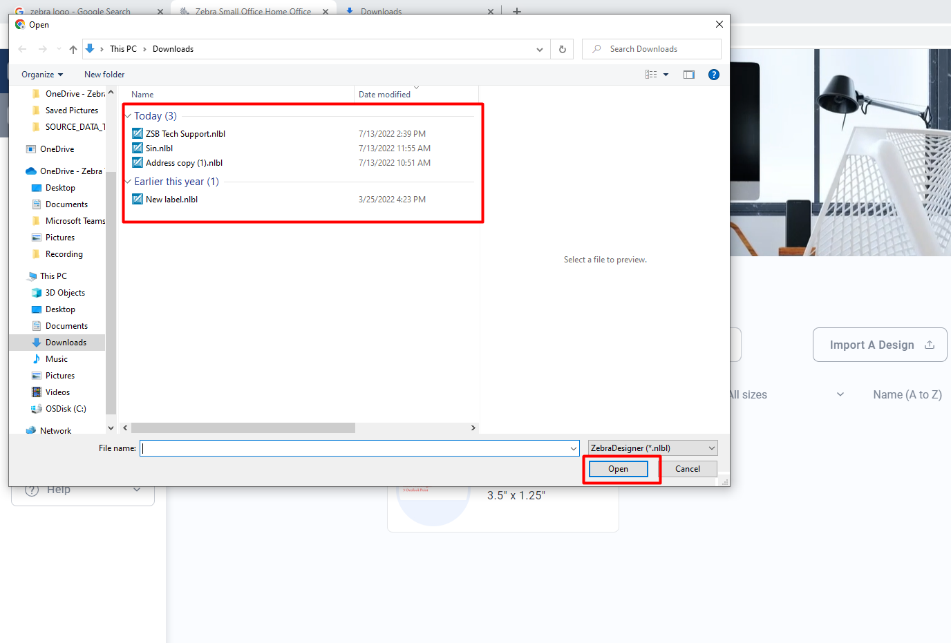 How to Export and Import Designed Labels from and to ZSB Workspace