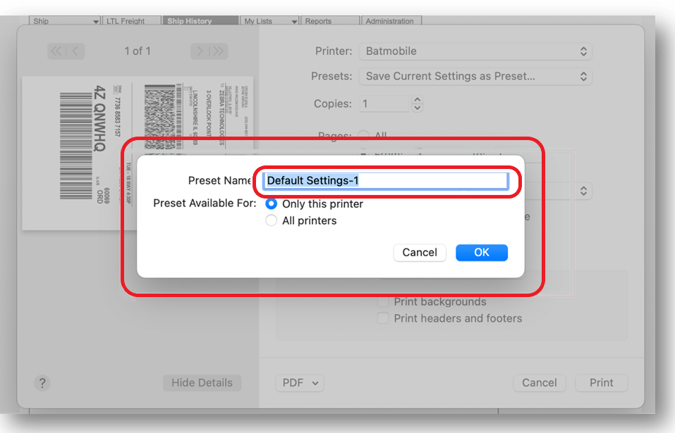 Printing 8.5”x 11” FedEx Sheets onto 4”x 6” Labels (Mozilla Firefox and ...