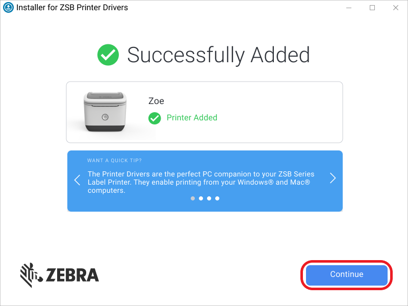 Updating the ZSB Printer Drivers