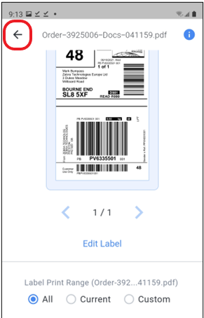 Printing PDF from Mobile App