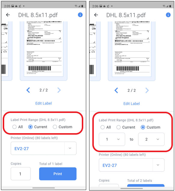 Printing PDF from Mobile App