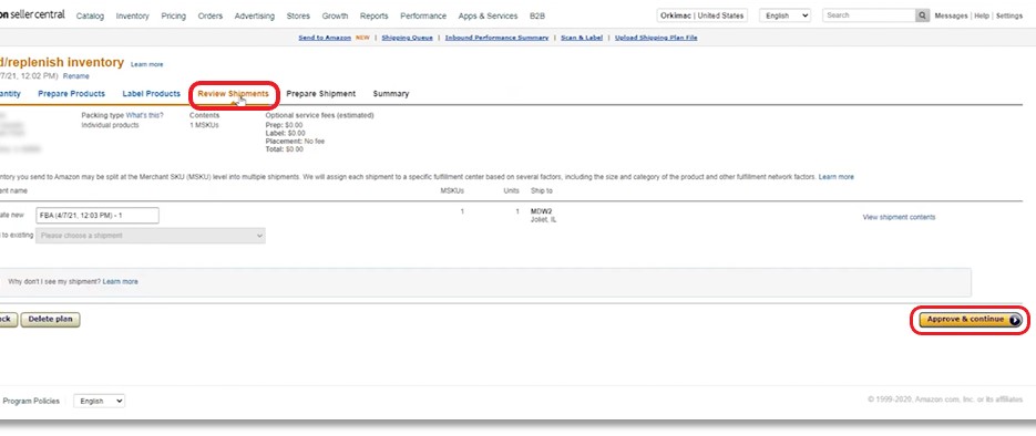 Print an FBA Shipping Label from Amazon