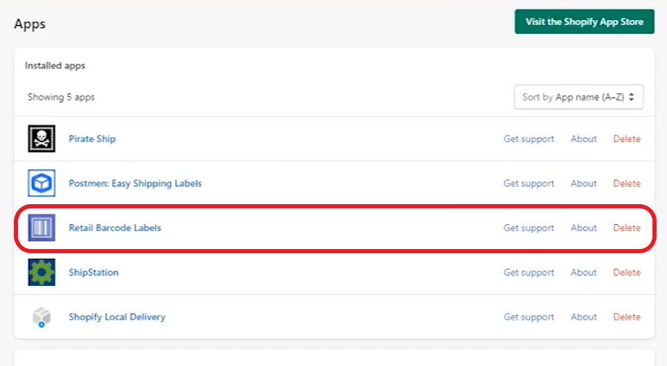 Print a Retail Barcode Label from Shopify
