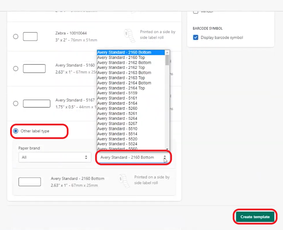 Print a Retail Barcode Label from Shopify
