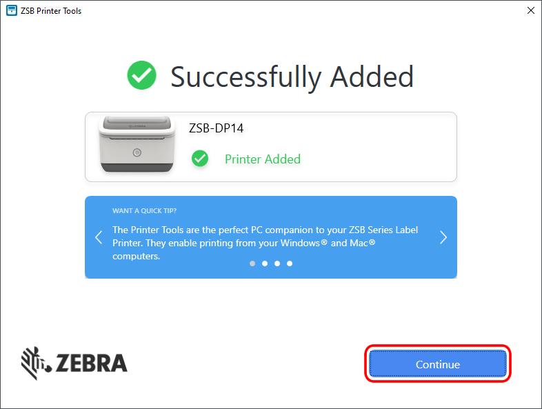 Download and Install the ZSB Printer Driver and Apps